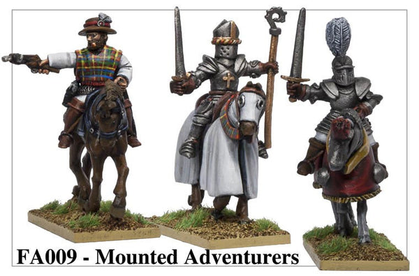 Mounted Adventurers (FA009) – Casting Room Miniatures