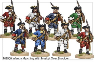 Infantry Marching with Shouldered Musket (MB508) – Casting Room Miniatures