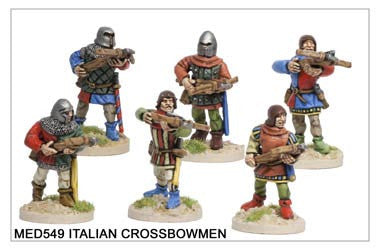 Medieval Italian Crossbowmen (MED549) – Casting Room Miniatures
